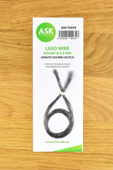 Lead Wire - Round Ø 0,2 mm x 250 mm (30 pcs) :: Marcus-models