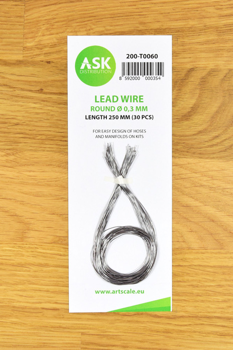Lead Wire - Round Ø 0,3 mm x 250 mm (30 pcs) :: Marcus-models