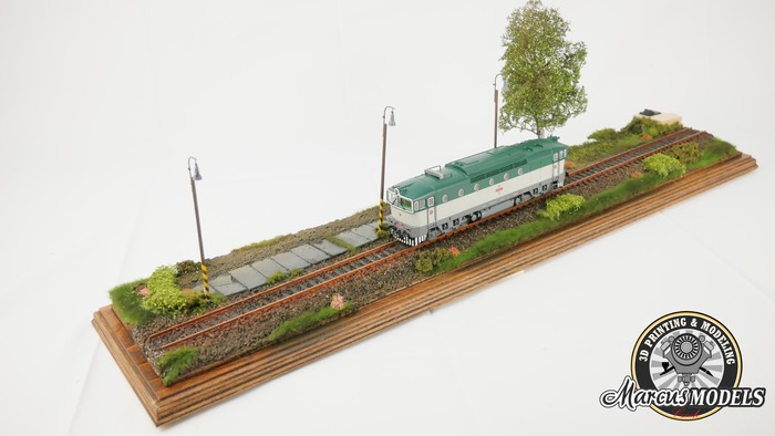 Diorama H0 1/87 - vlečka/osvětlen :: Marcus-models