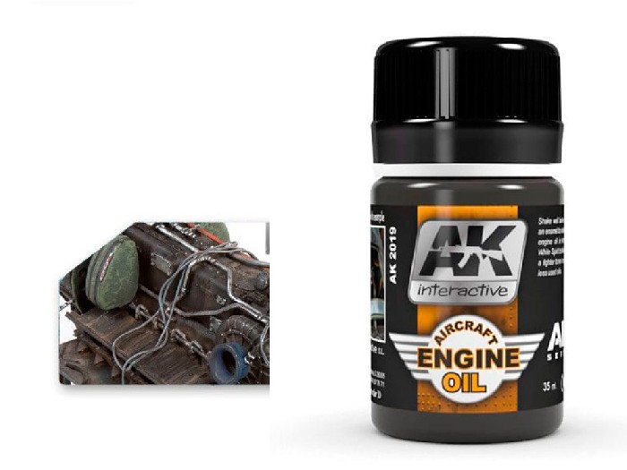AK Enamel Air Weathering AIRCRAFT ENGINE OIL :: Marcus-models