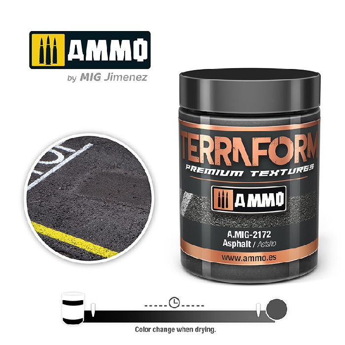 TERRAFORM Asphalt Acrylic Texture. 100 ml jar :: Marcus-models